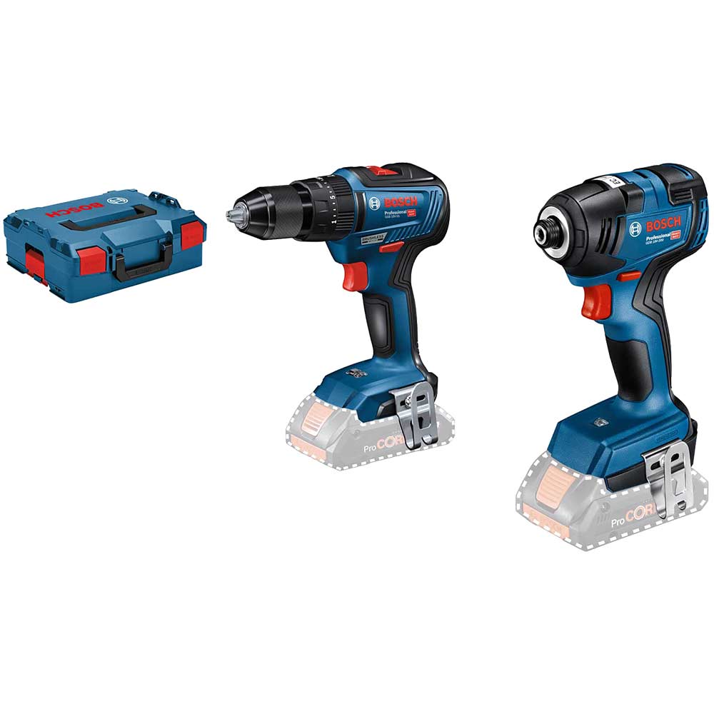 Bosch 18v Cordless Combi Drill and Impact Driver Kit | Power Tool Kits