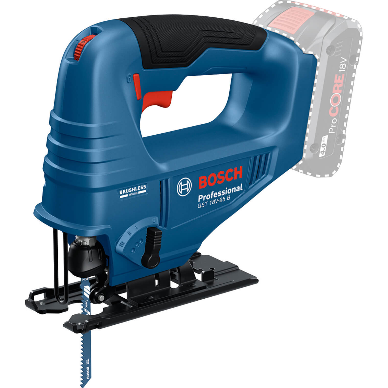 Bosch GST 18V-95 B 18v Cordless Brushless Jigsaw | Jigsaws