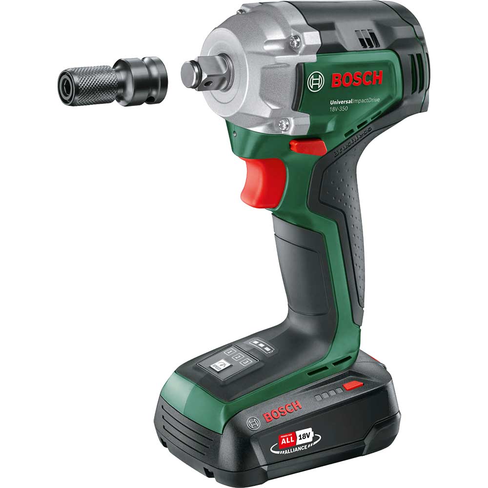 Bosch UNIVERSALIMPACTDRIVE 18V-350 P4A 18v Cordless Impact Wrench ...