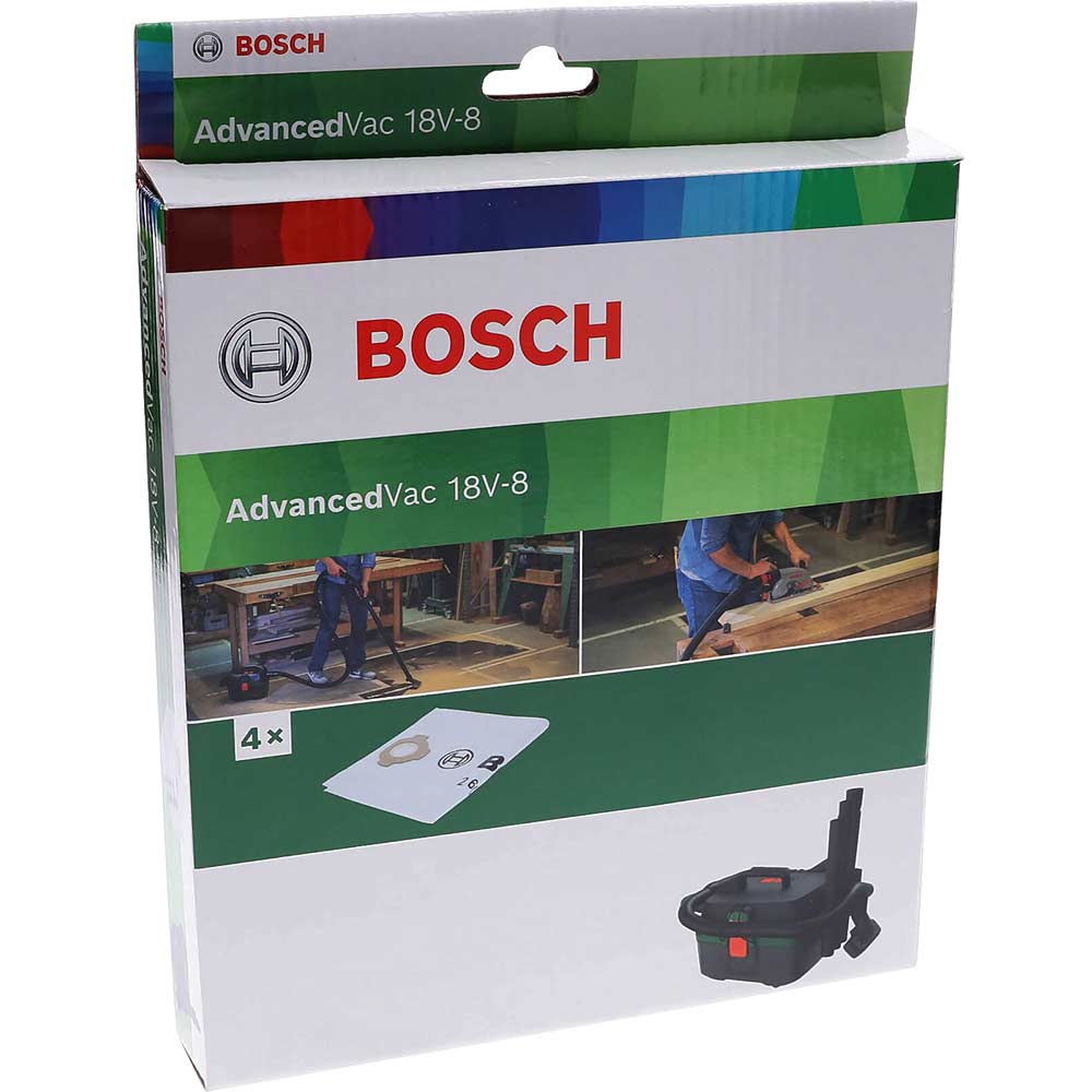 Bosch Fleece Dust Bags for ADVANCEDVAC 18V-8 Vacuum Cleaner | Dust Bags