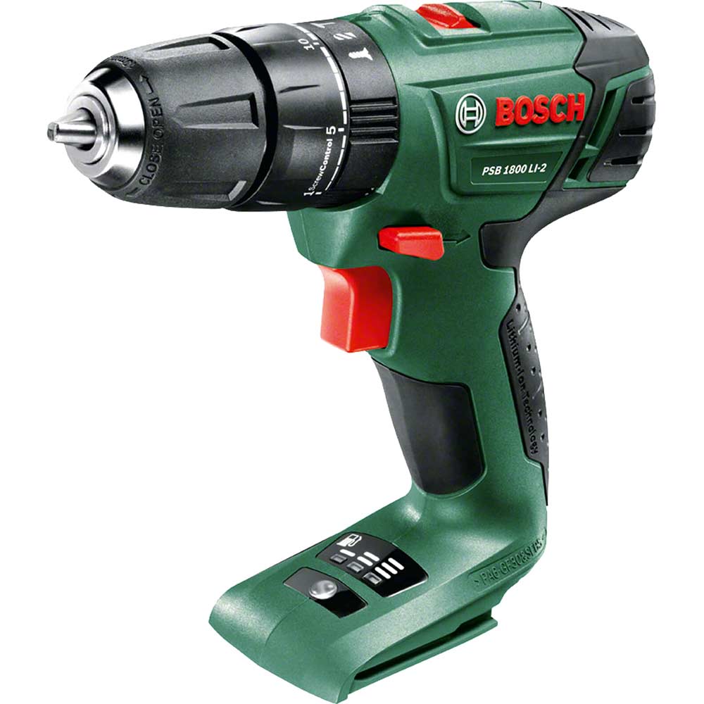 Bosch 18v Coolpack Cordless Combi Drill Gsb 18v 110c Bare Unit