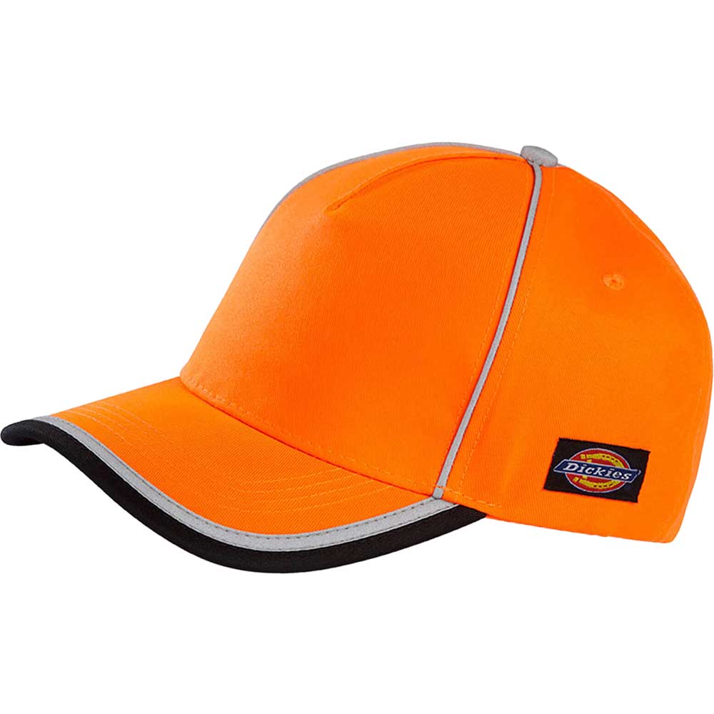 Dickies Hi Vis Baseball Cap with Reflective Piping | Caps