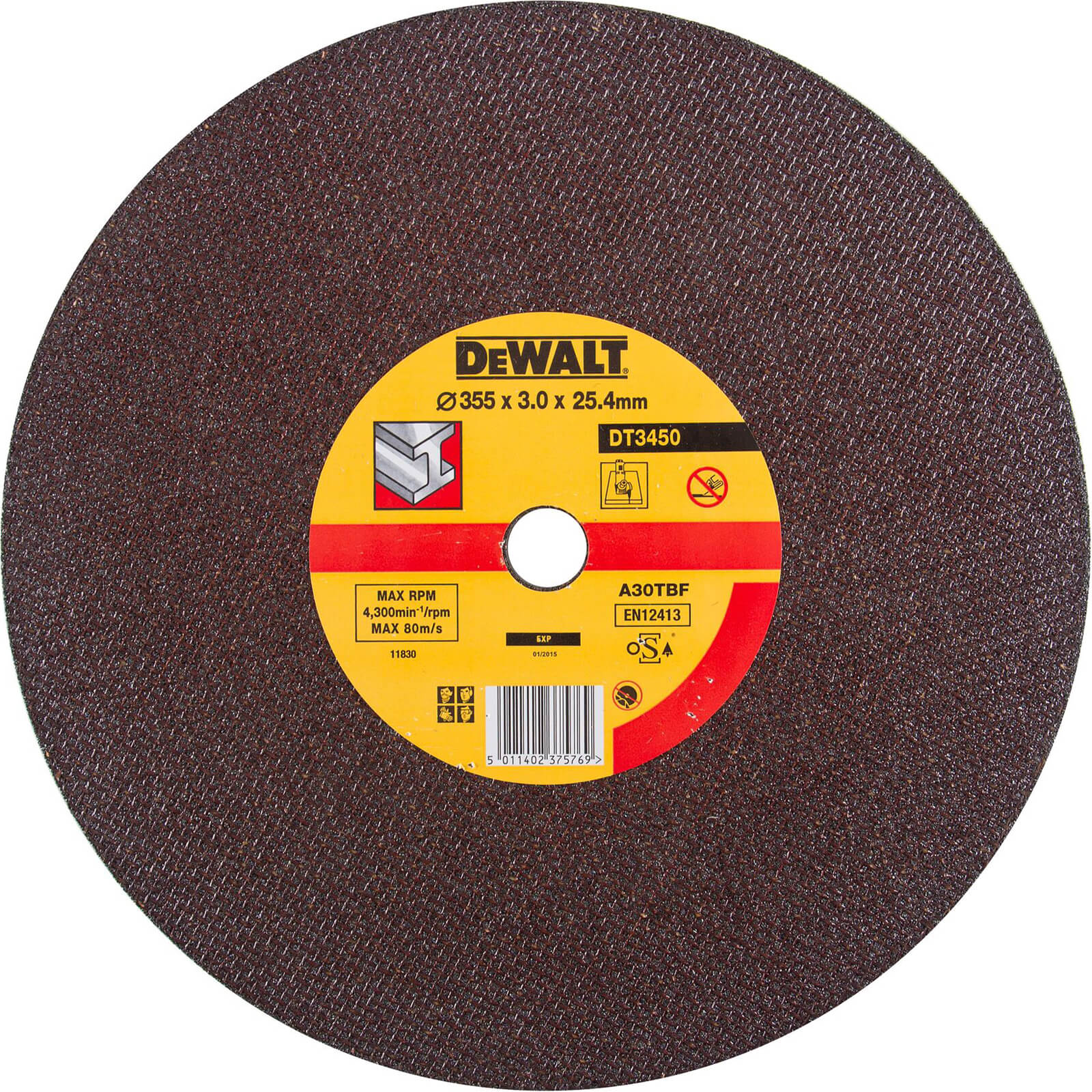 DeWalt DT3450 Chop Saw Metal Cutting Disc 355mm | Cutting Discs