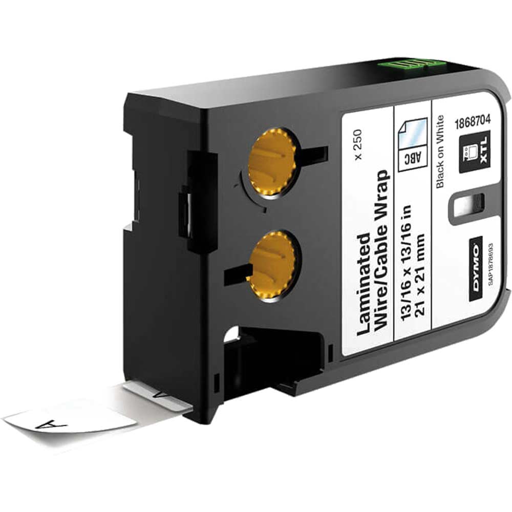 Dymo Laminated Wire / Cable Wrap Labels 39mm | Tooled-Up.com