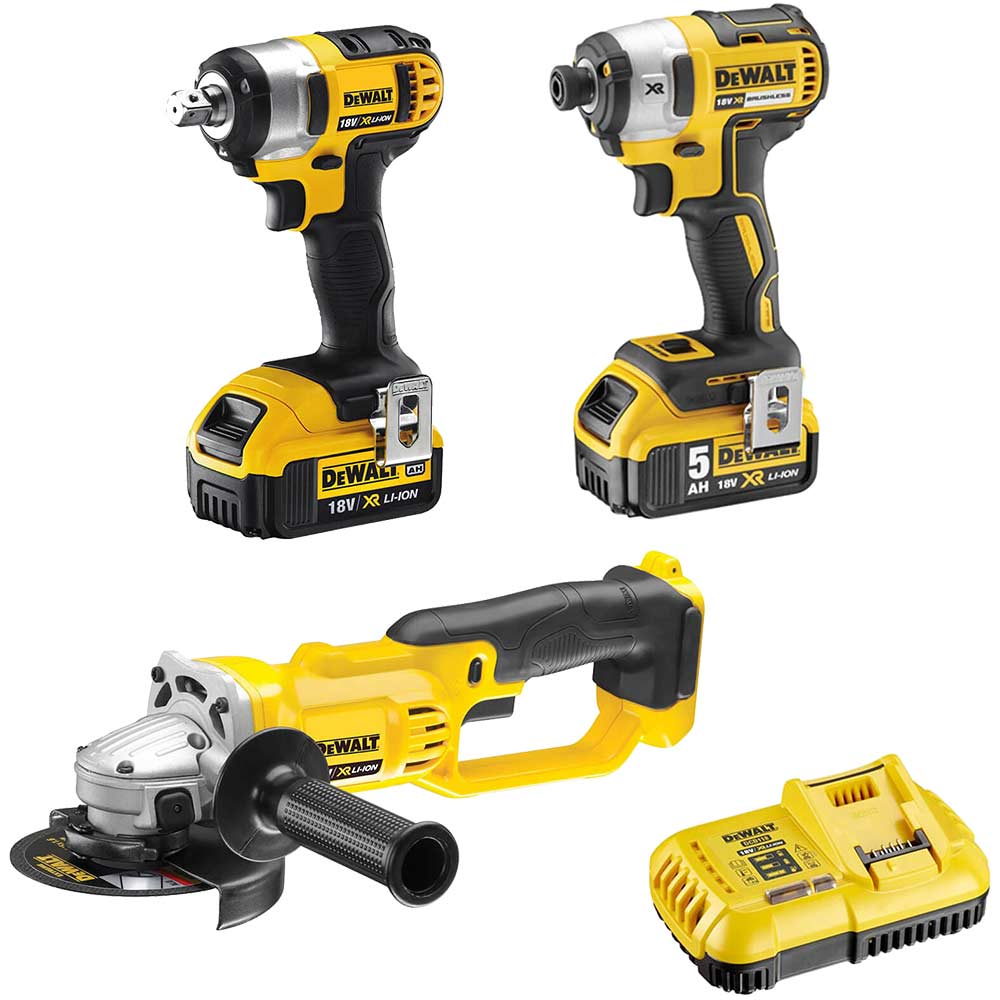 DeWalt 18v XR Cordless 3 Piece Power Tool Kit | Power Tool Kits