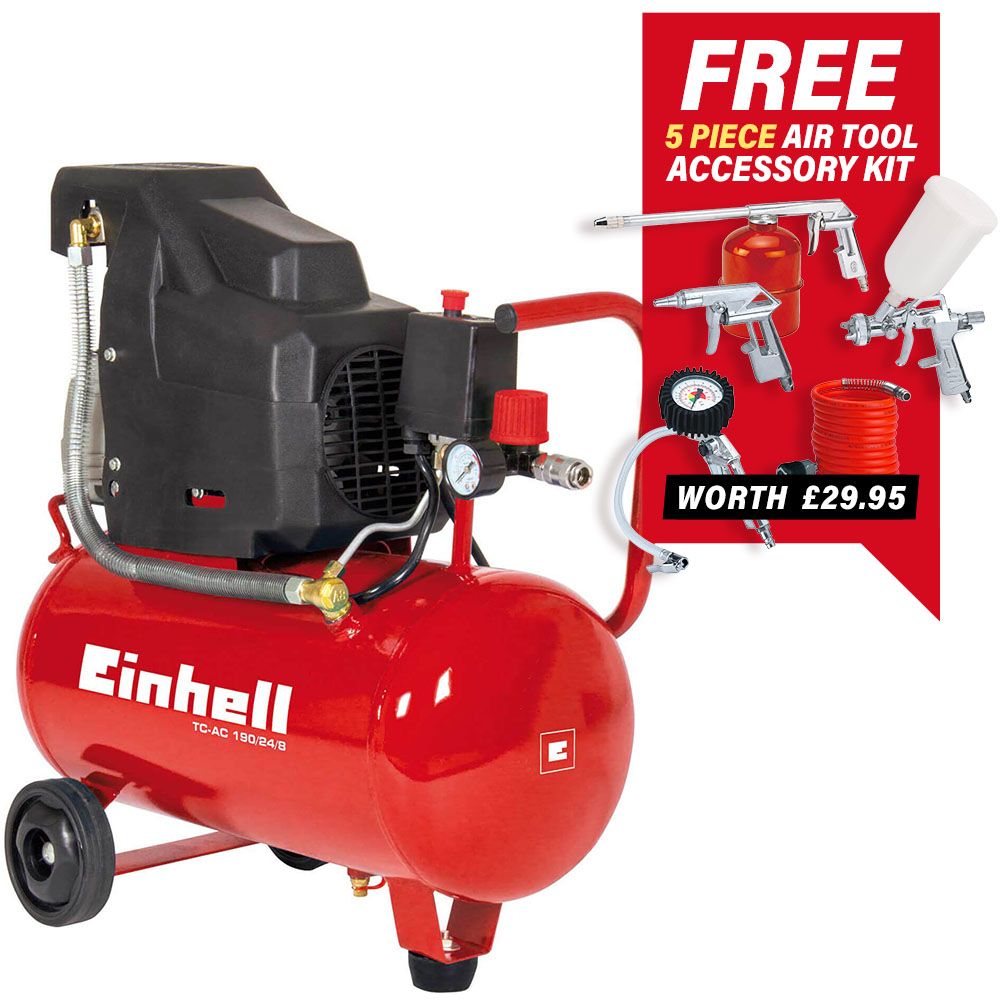 Einhell TC-AC 190/24/8 Air Compressor 24 Litre | Air Compressors