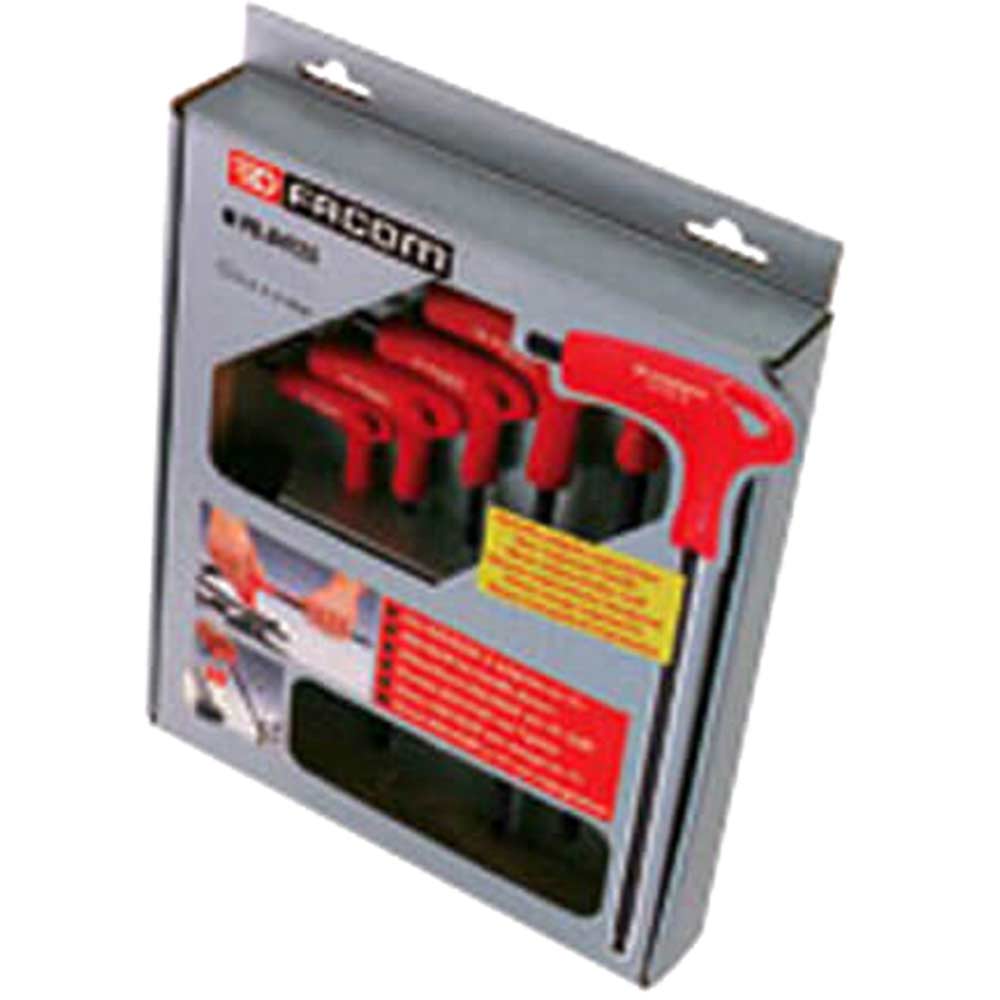 Facom 6 Piece Power T Handle Hexagon Allen Key Set Metric | Hex & Torx Keys