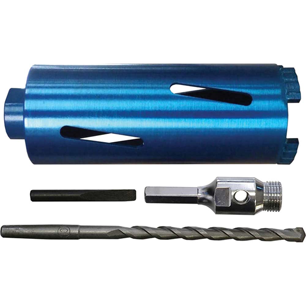 Faithfull Diamond Core Drill Bit and Accessory Kit | Core Drill Bits