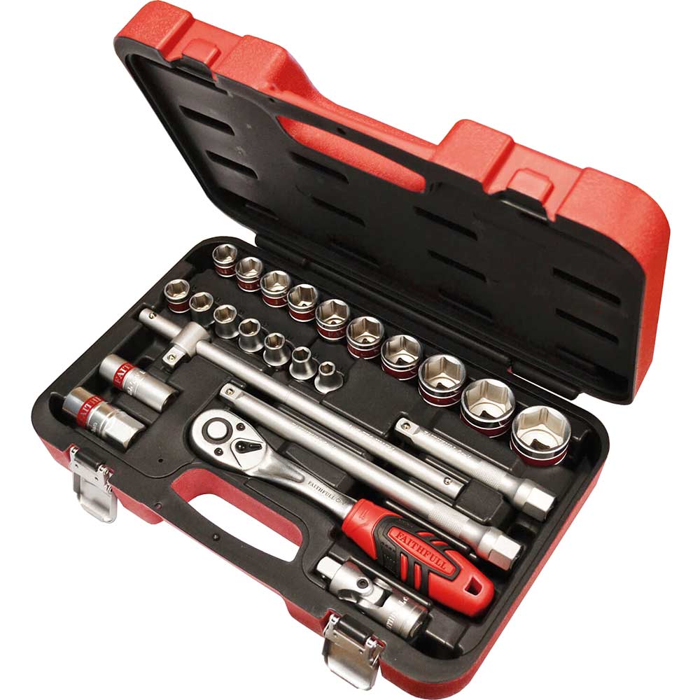 Faithfull 24 Piece 1/2" Drive Socket Set | Socket Sets