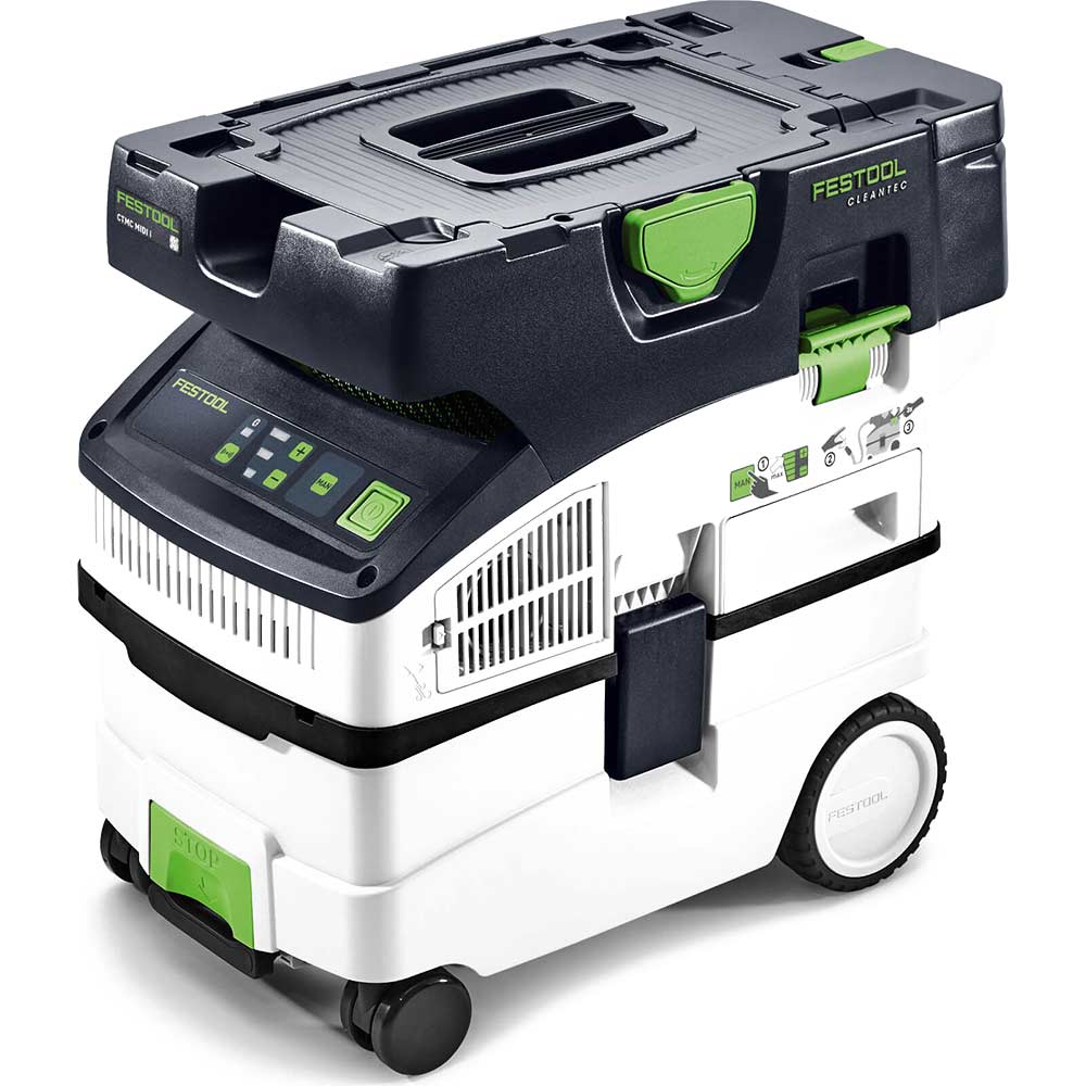 Festool CTMC Cleantec MIDI 18v Cordless M Class Mobile Dust Extractor ...