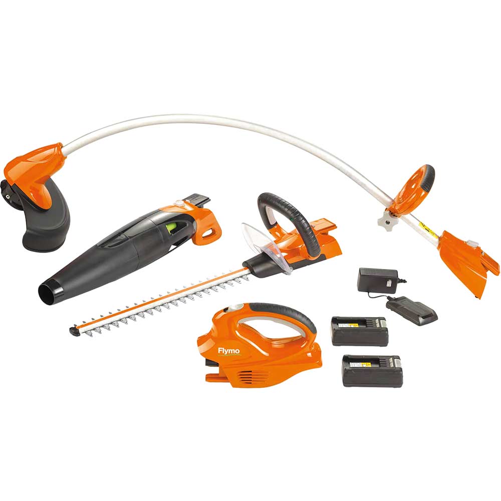 Flymo C-LI 20V Cordless 3 in 1 Trimmer and Blower Kit | Garden Multi Tools