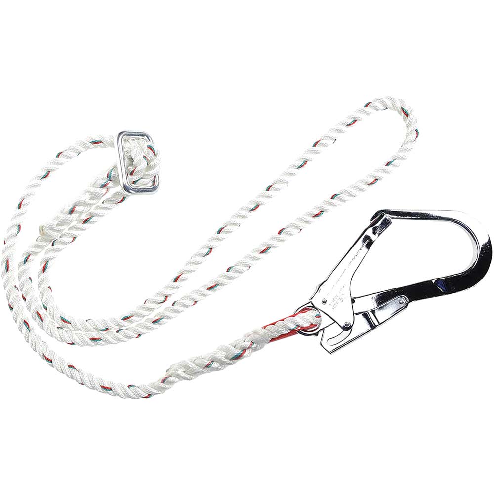 Portwest Adjustable Rope Restraint Lanyard | Safety Harnesses & Fall Arrest