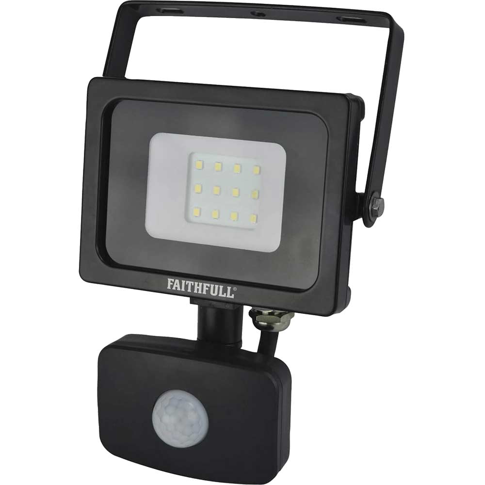 Faithfull Power Plus Security Light With PIR 10W 800 Lumen | Security ...
