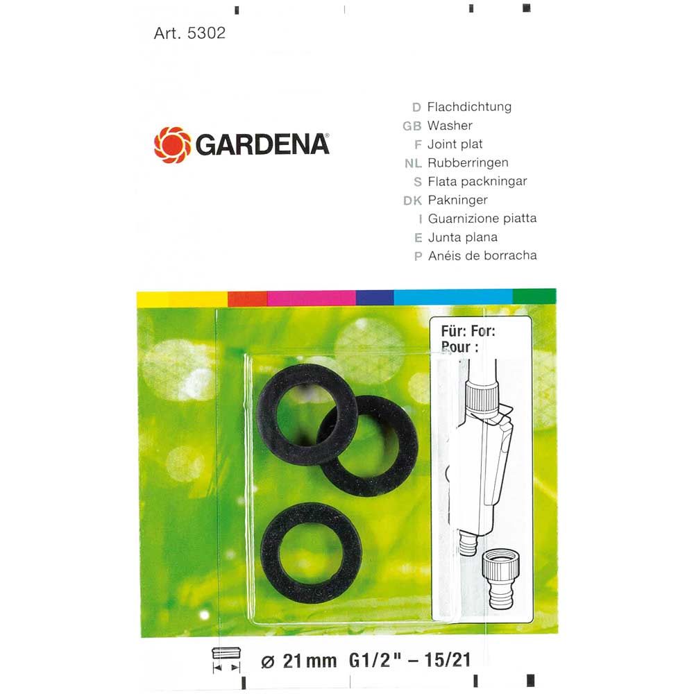 Gardena ORIGINAL Replacement Tap Connector Washers | O Rings & Washers