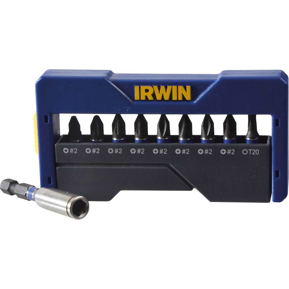 Irwin 10 Piece Impact Screwdriver Bit Set | Screwdriver Bits