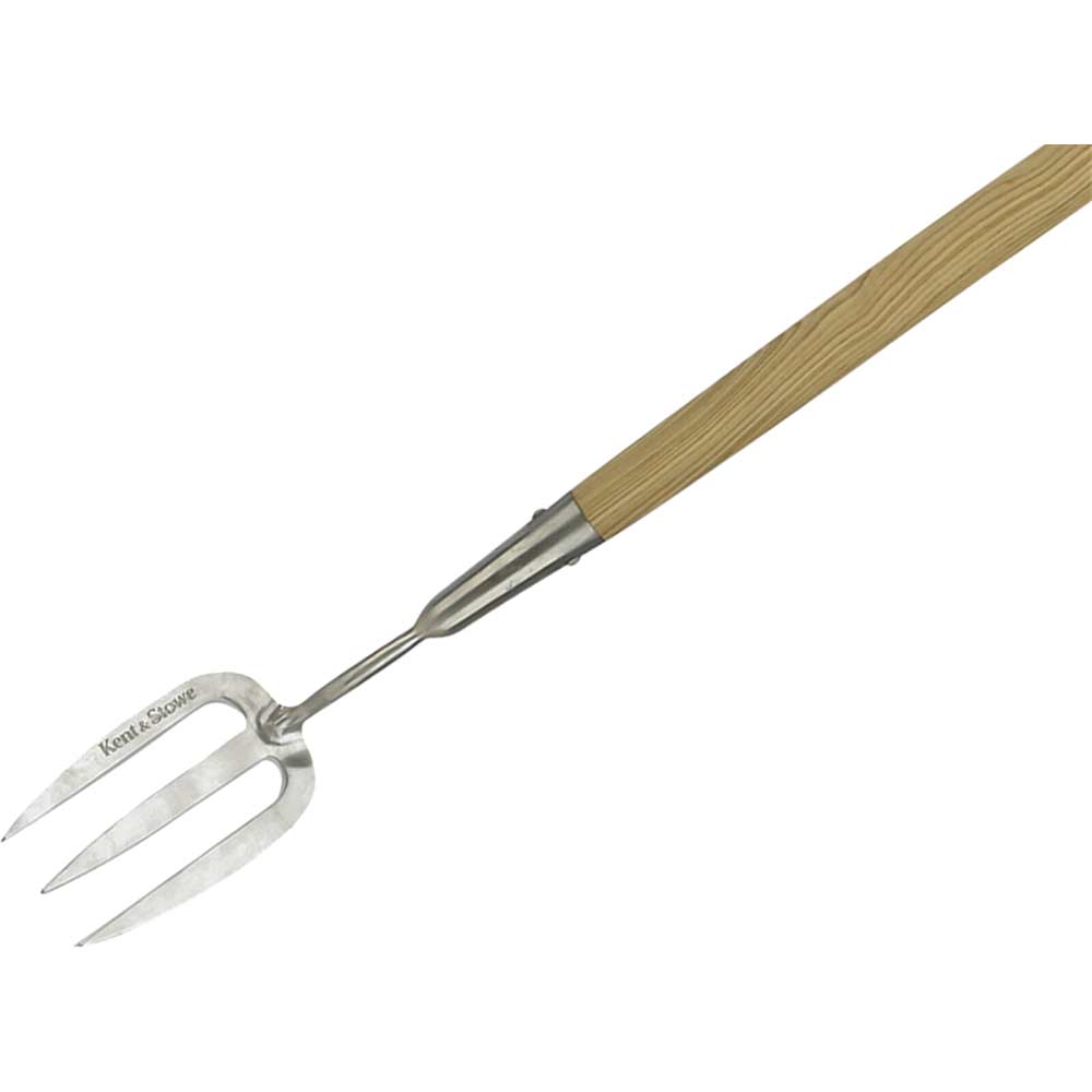 Kent and Stowe Long Handled Stainless Steel Fork | Garden Hand Forks