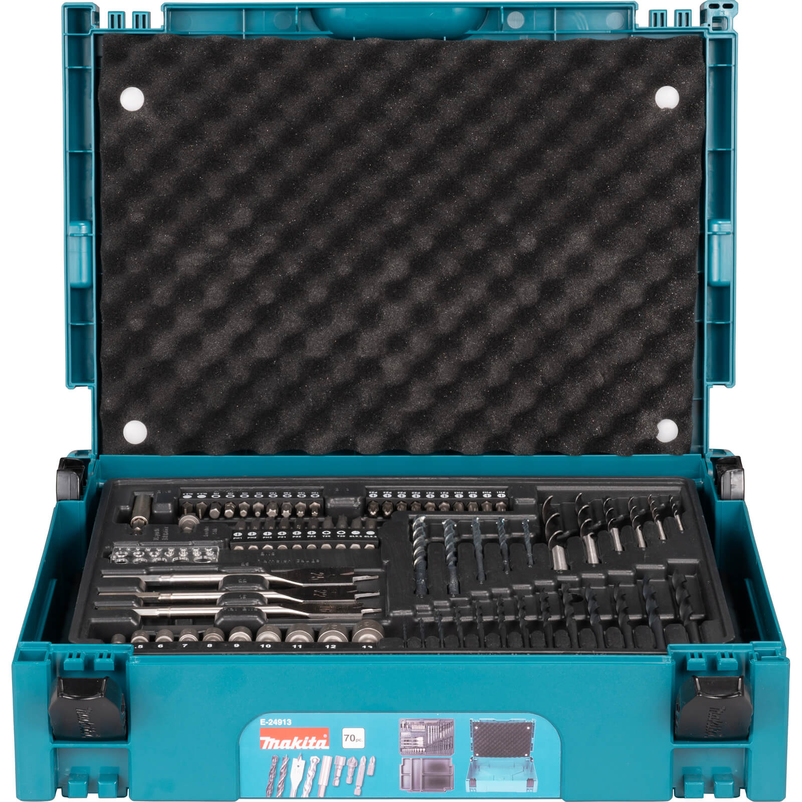 Makita 70 Piece Drill and Screwdriver Bit Set in Makpac Case | Drill ...