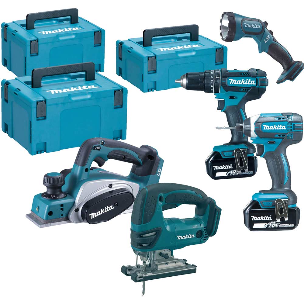 Makita 18v LXT Cordless 5 Piece Power Tool Kit | Power Tool Kits