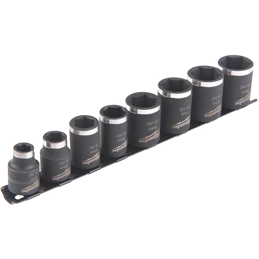 Milwaukee 8 Piece 3/8" Drive Shockwave Impact Duty Socket | Socket Sets