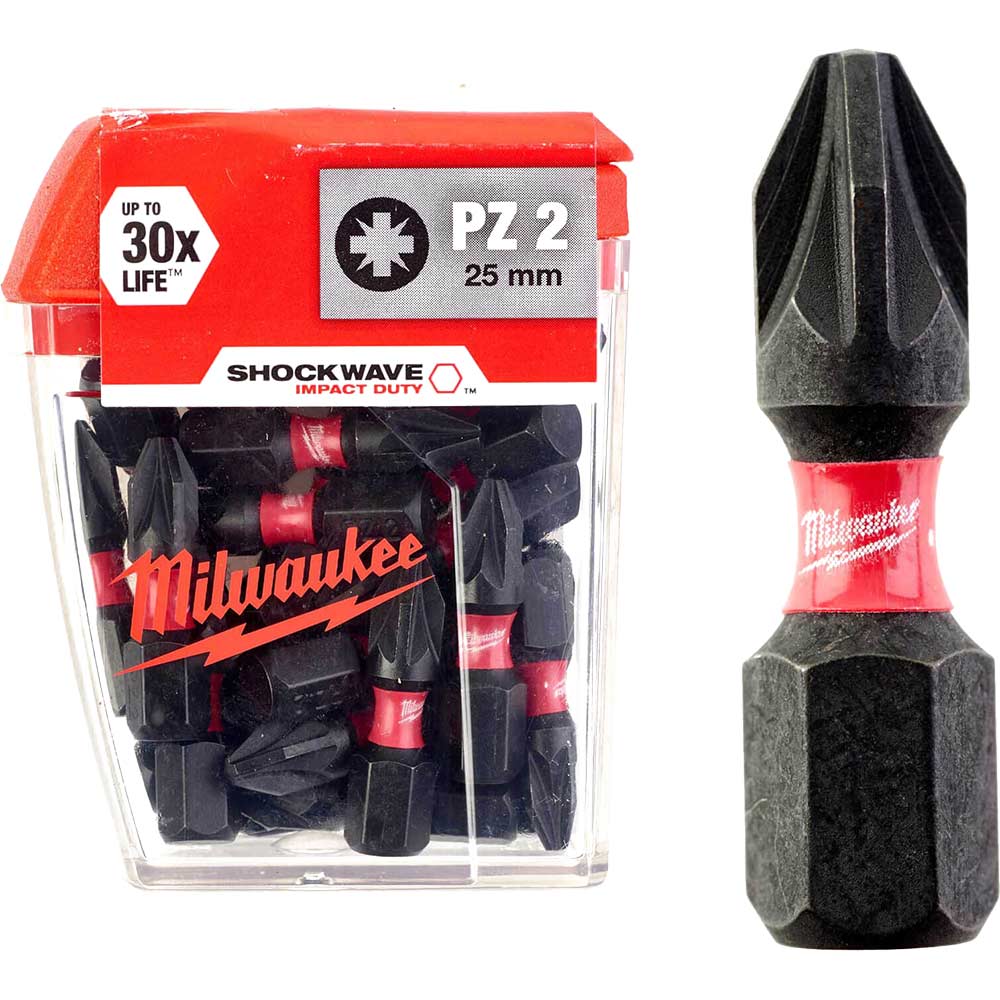 Milwaukee Shockwave Impact Pozi Screwdriver Bit | Screwdriver Bits