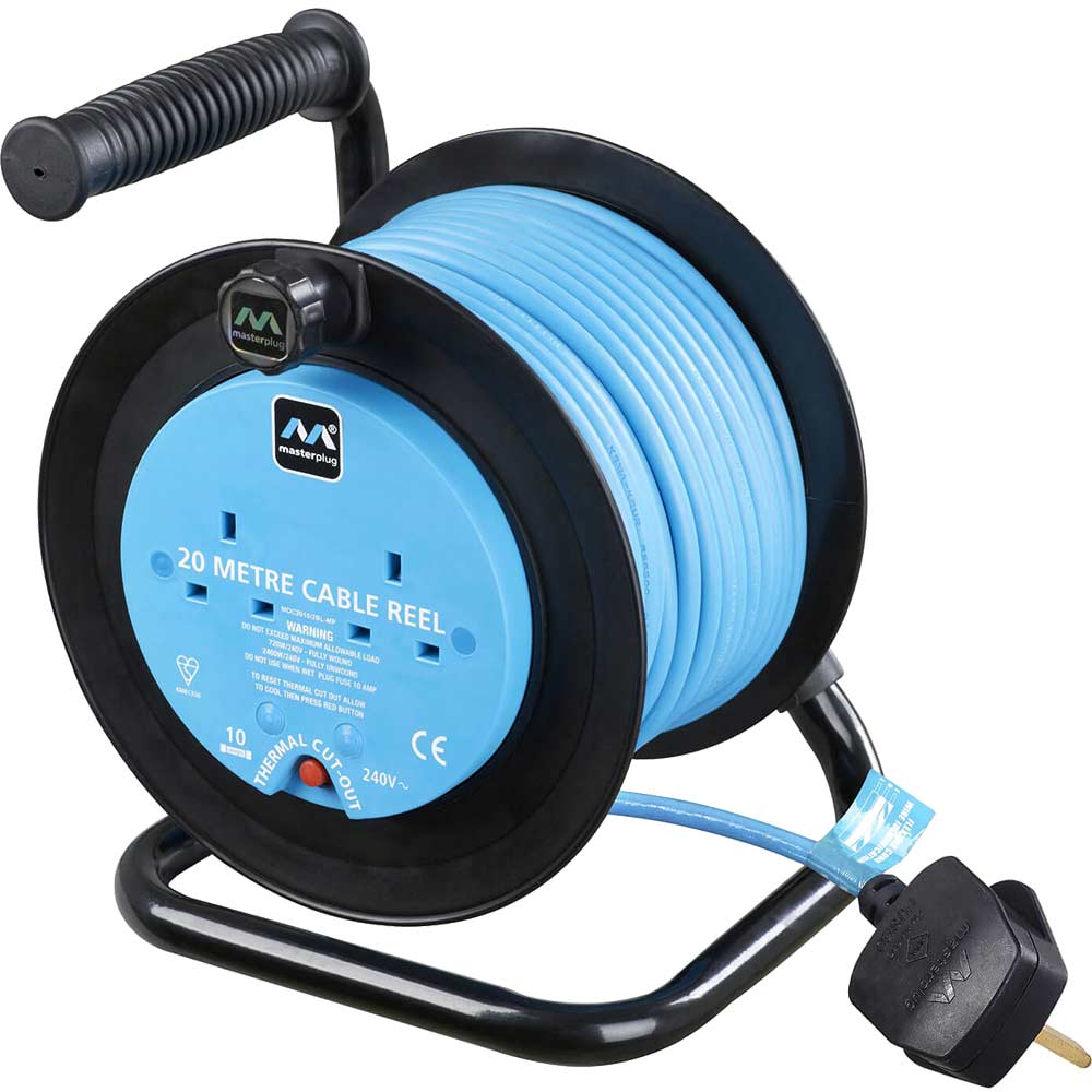 Masterplug 2 Socket Cable Extension Reel | Cable Extension Reels