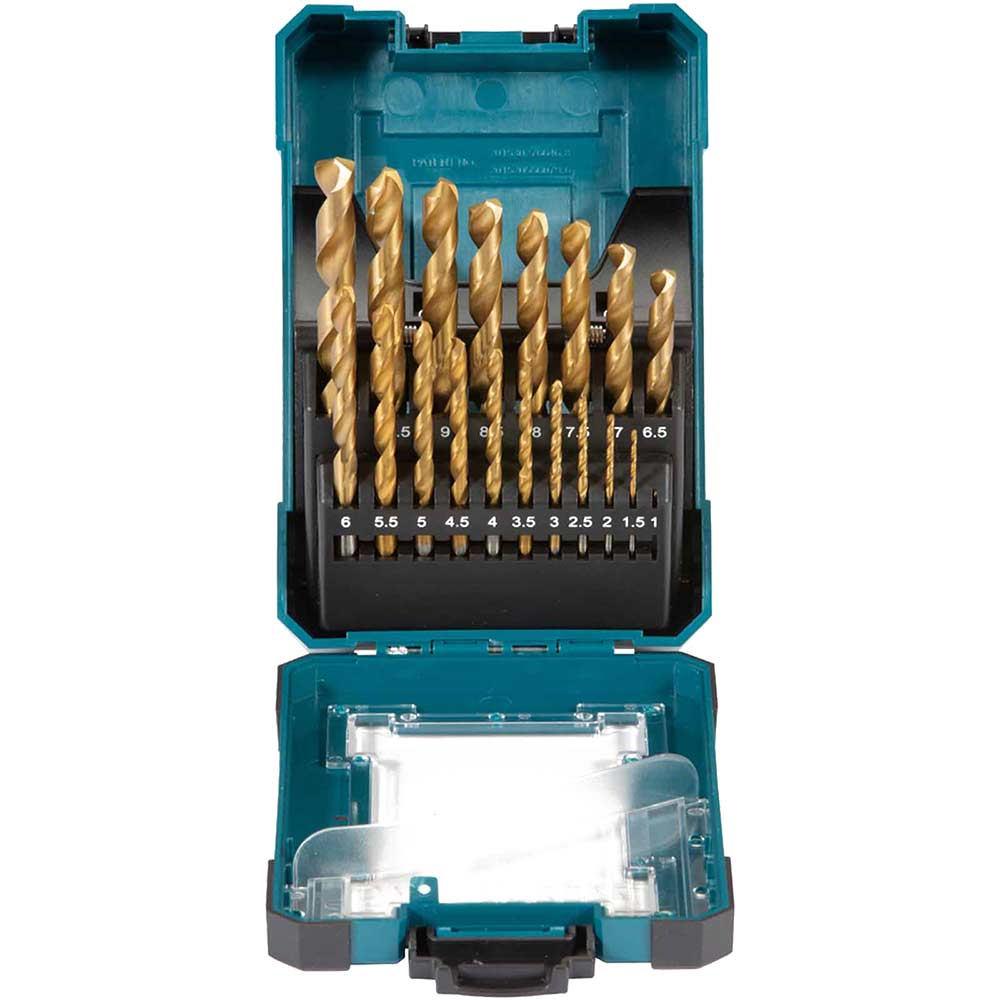 Makita 19 Piece HSS TiN Eco Drill Bit Set | Tooled-Up.com