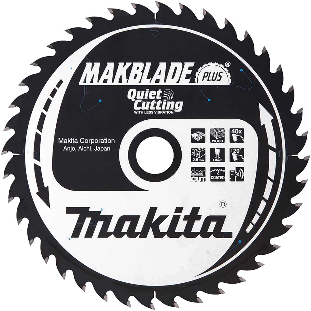 Makita MAKBLADE PLUS Circular Table Saw Blades for Wood Cutting ...