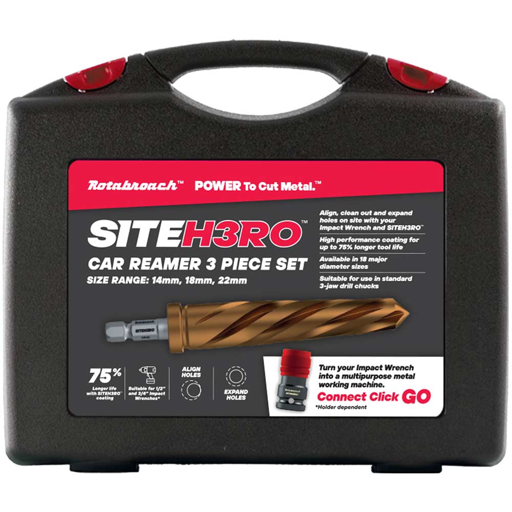 Rotabroach Site H3RO 3 Piece Bridge Tapered Reamer Kit | Tooled-Up.com