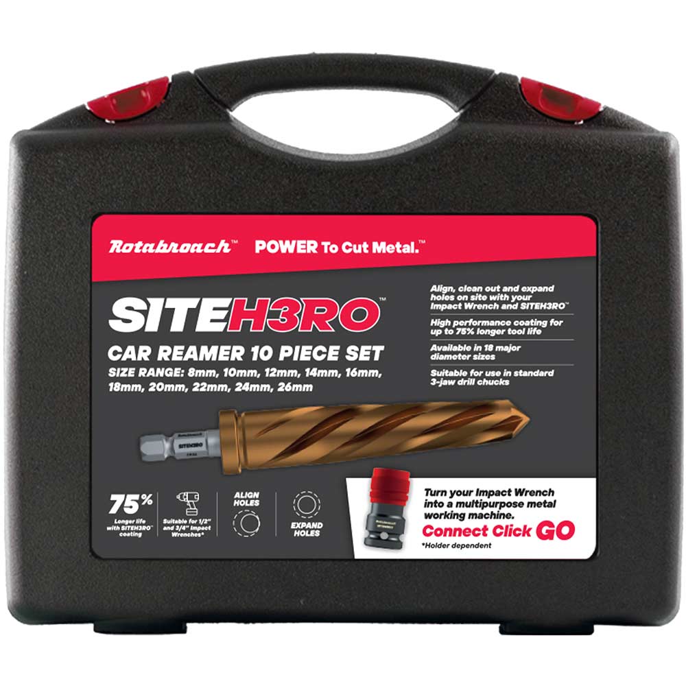 Rotabroach Site H3RO 10 Piece Bridge Tapered Reamer Kit | Tooled-Up.com