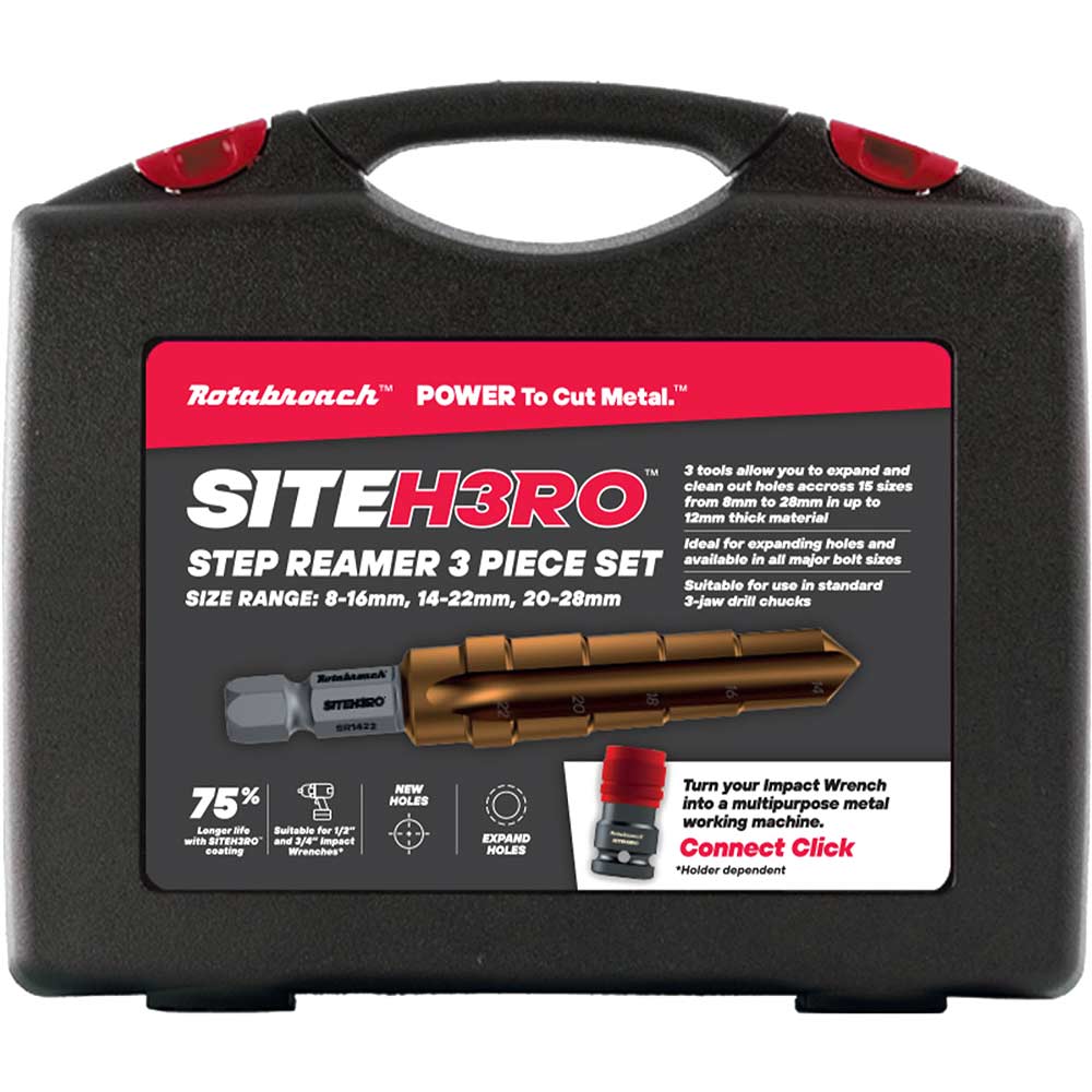 Rotabroach Site H3RO 3 Piece Step Reamer Kit | Tooled-Up.com