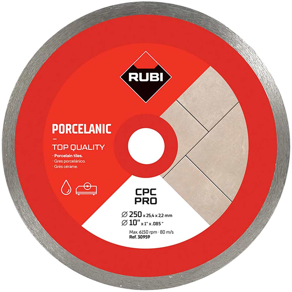 Rubi CPC Pro Diamond Cutting Disc for Porcelain Tiles | Cutting Discs
