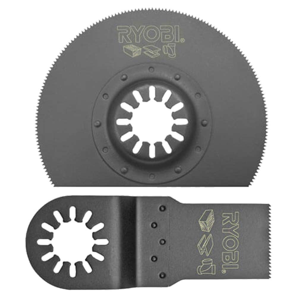 Ryobi 2 Piece Oscillating Multi Tool Blade Set | OMT Accessory Sets