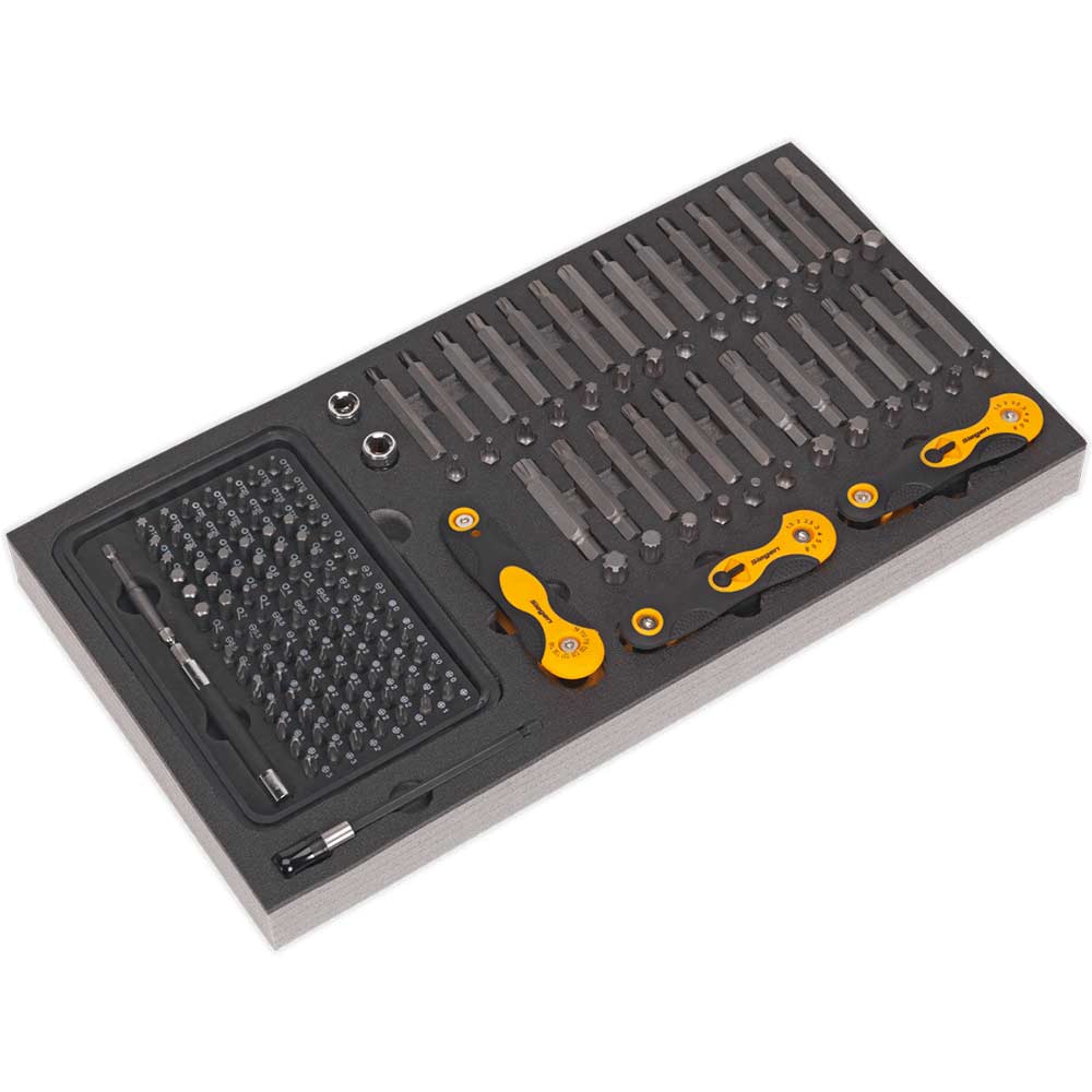 Siegen 192 Piece Screwdriver Bit and Hex Key Set in Module Tray ...