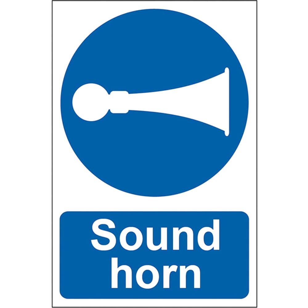 Scan Sound Horn PVC Sign | Safety & Warning Signs