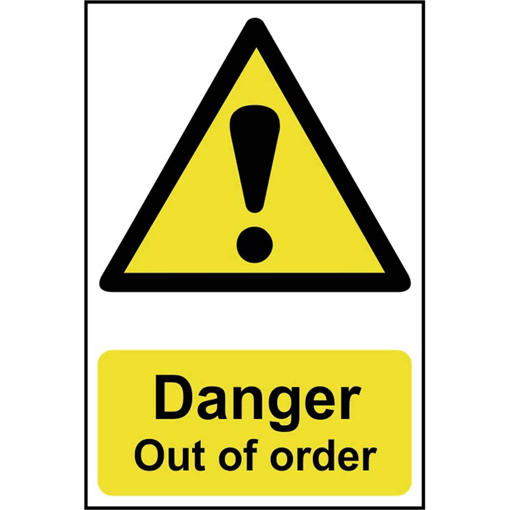 Scan Danger Out Of Order Sign | Safety & Warning Signs