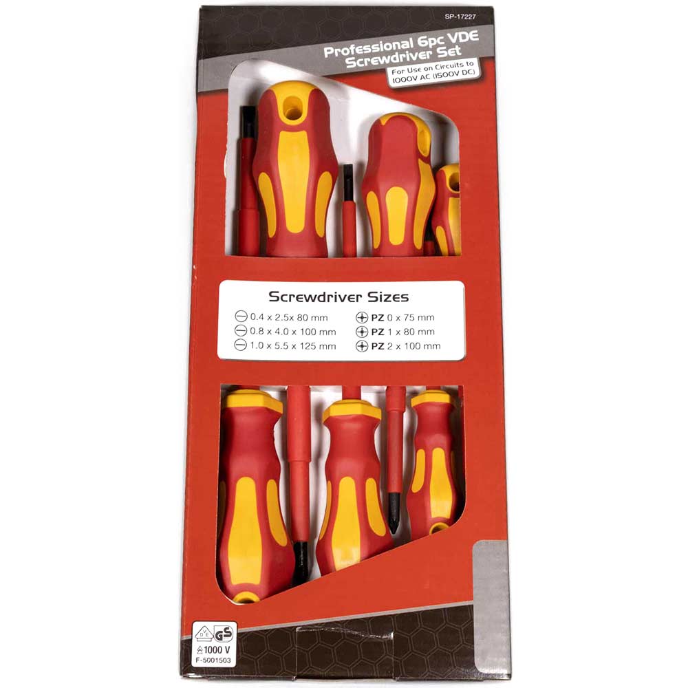 Sirius 6 Piece VDE Insulated Screwdriver Set | Screwdrivers