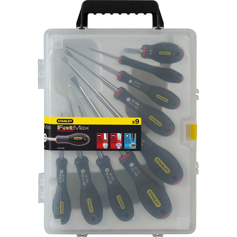 Stanley 9 Piece Fatmax Screwdriver Set | Screwdrivers