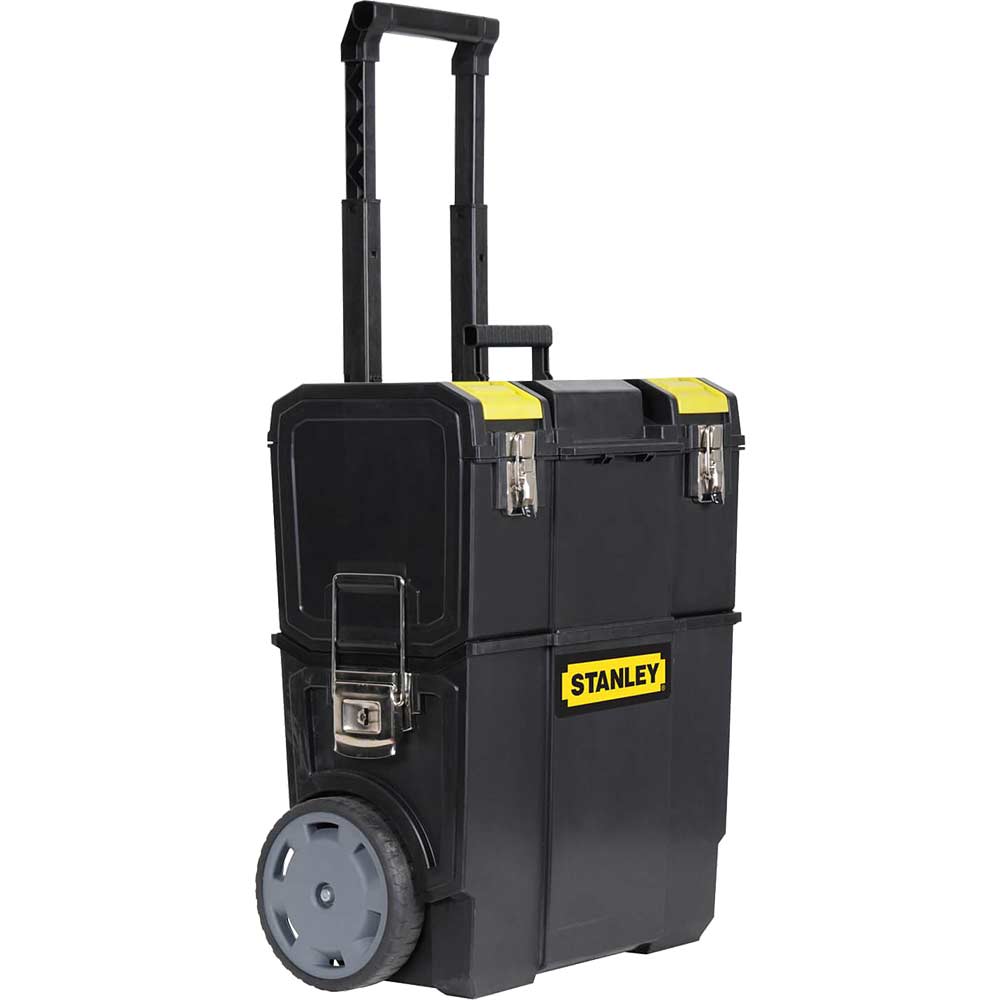 Stanley 2 in 1 Mobile Work Centre Tool Box Stack | Tool Boxes