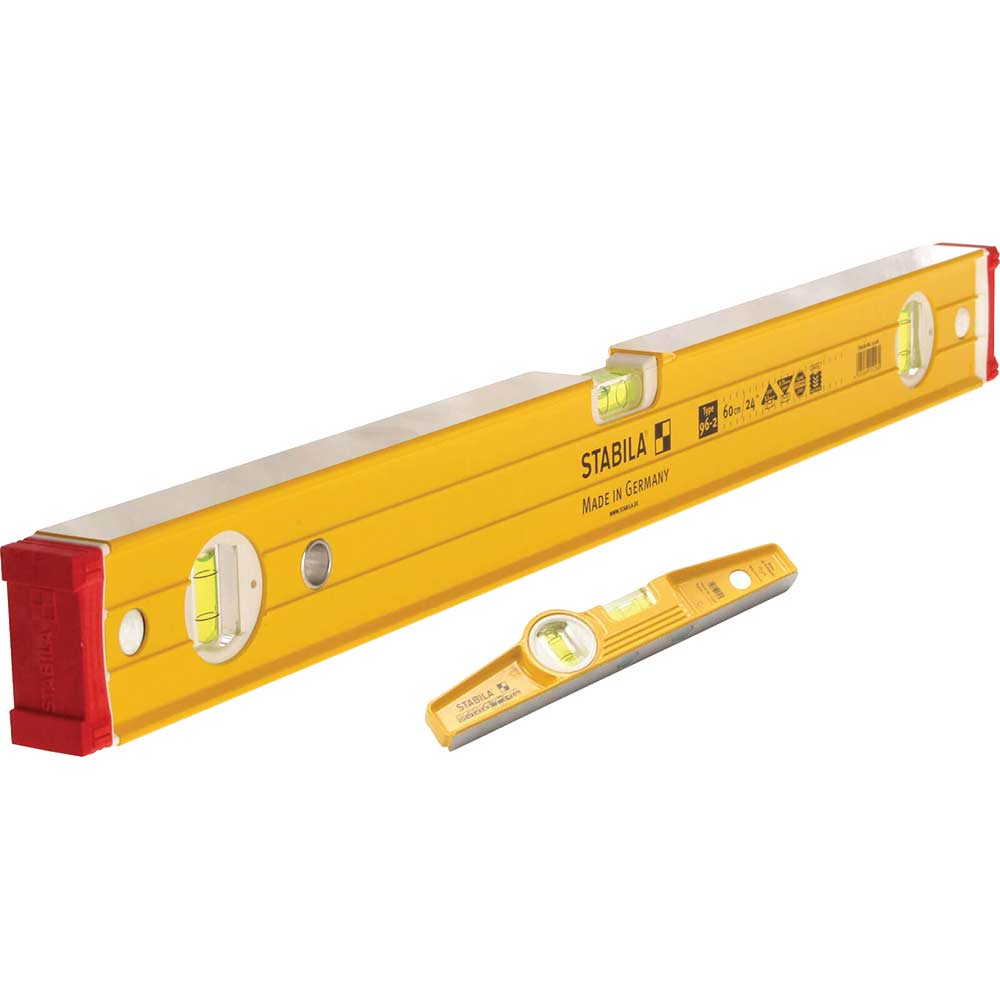 Stabila 2 Piece 96-2 Professional Spirit Level Set | Spirit Levels