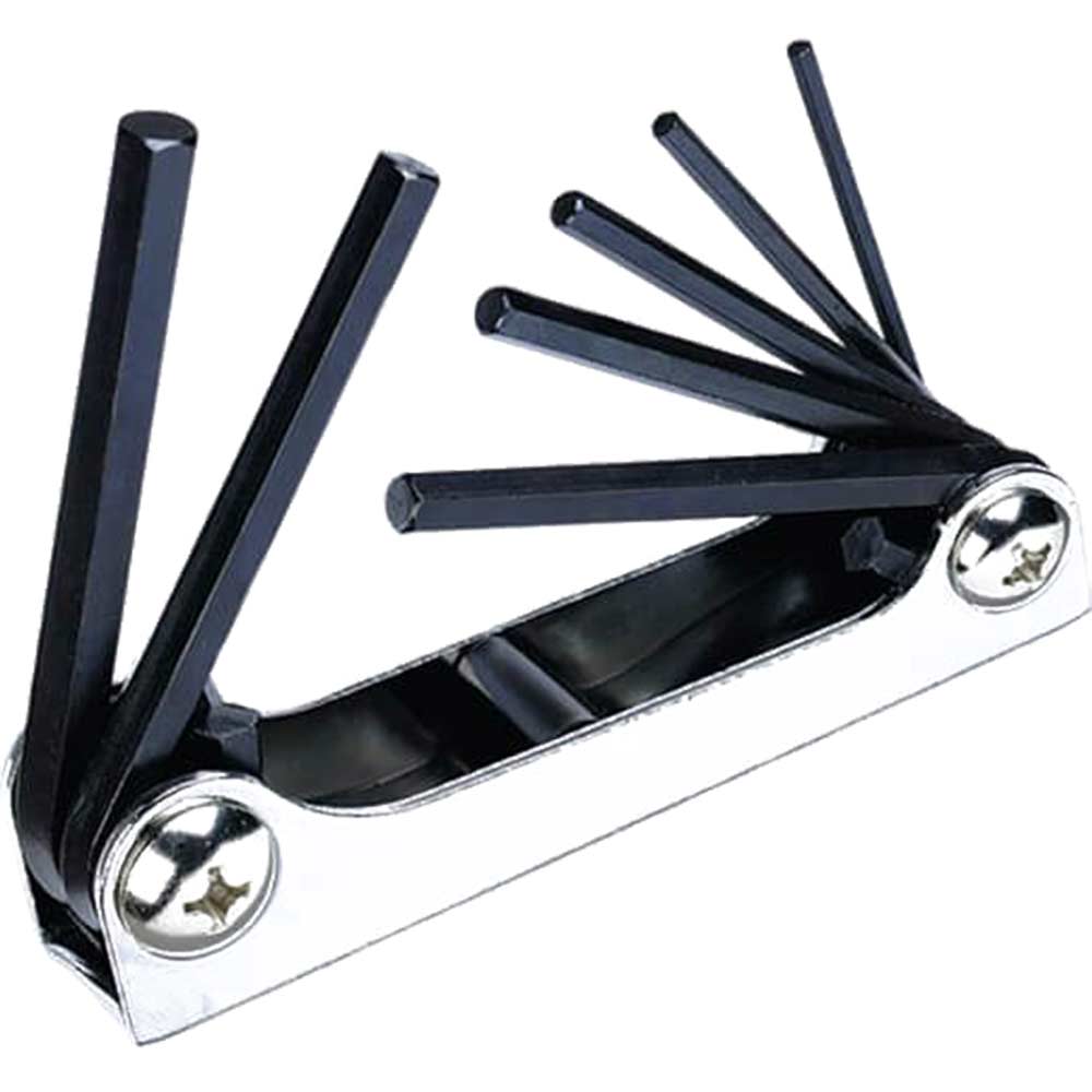 CK 7 Piece Folding Hexagon Allen Key Set Metric | Hex & Torx Keys