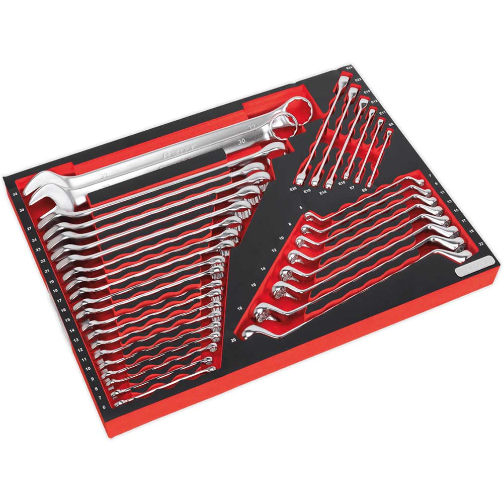 Sealey 35 Piece Multi Purpose Spanner Set in Module Tray | Module Tool Kits