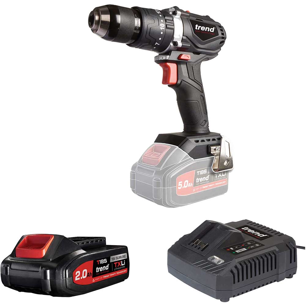 Ryobi One 18v 2ah Li Ion Cordless Brushless Combi Drill R18pd5 220s