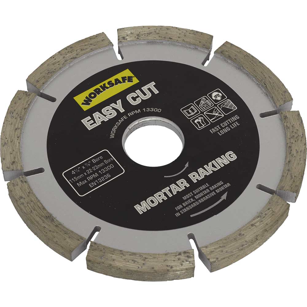 Sealey Easy Cut Diamond Mortar Raking Disc | Cutting Discs