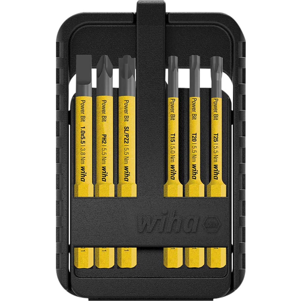 Wiha Power Slimbit Electric 7 Piece Screwdriver Bit Set | Screwdriver ...