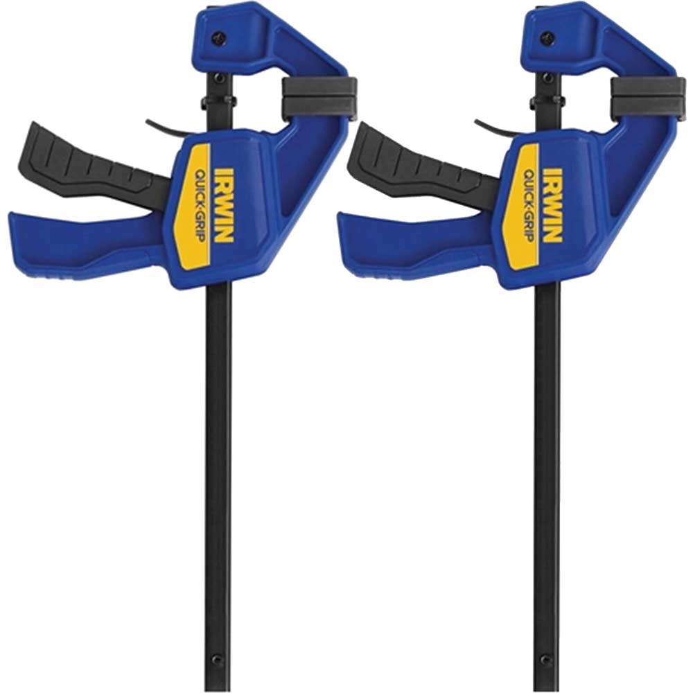 Irwin 2 Piece Quick-Grip Mini One Handed Clamp | Quick Clamps