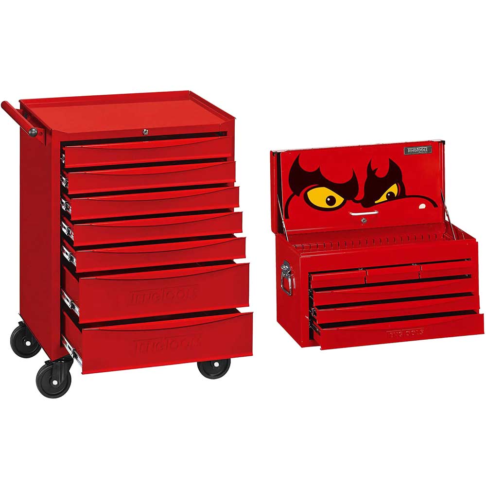 Teng 704 Piece Top Box and Rolling Cabinet Tool Kit | Hand Tool Kits