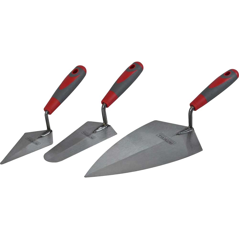 Faithfull 3 Piece Soft Grip Trowel Set | Trowel Sets