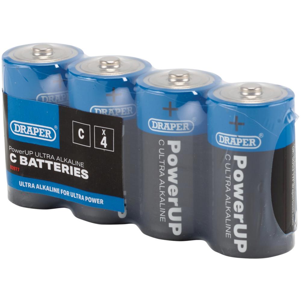 Draper Powerup Ultra Alkaline C Cell Batteries | Batteries