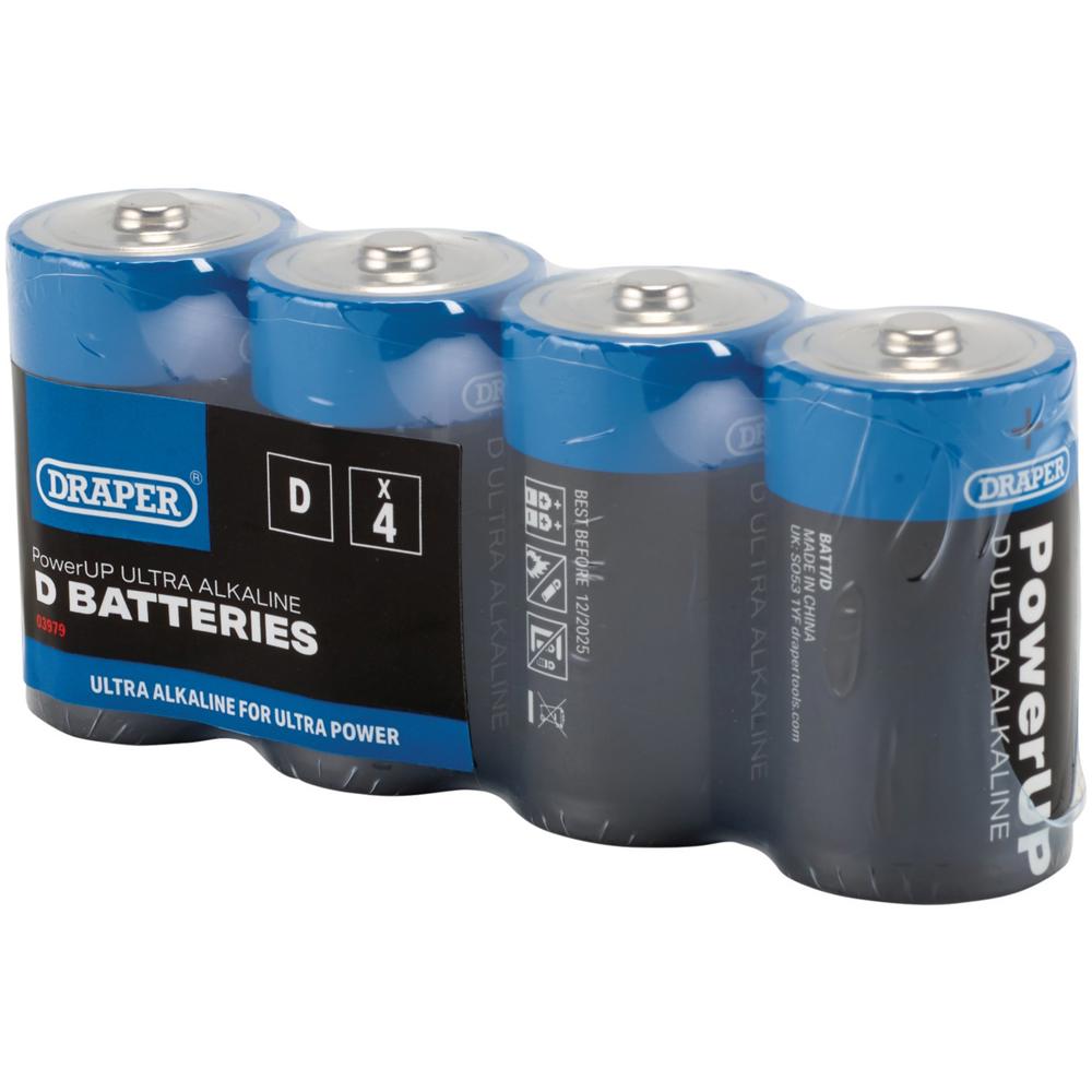 Draper Powerup Ultra Alkaline D Cell Batteries | Batteries