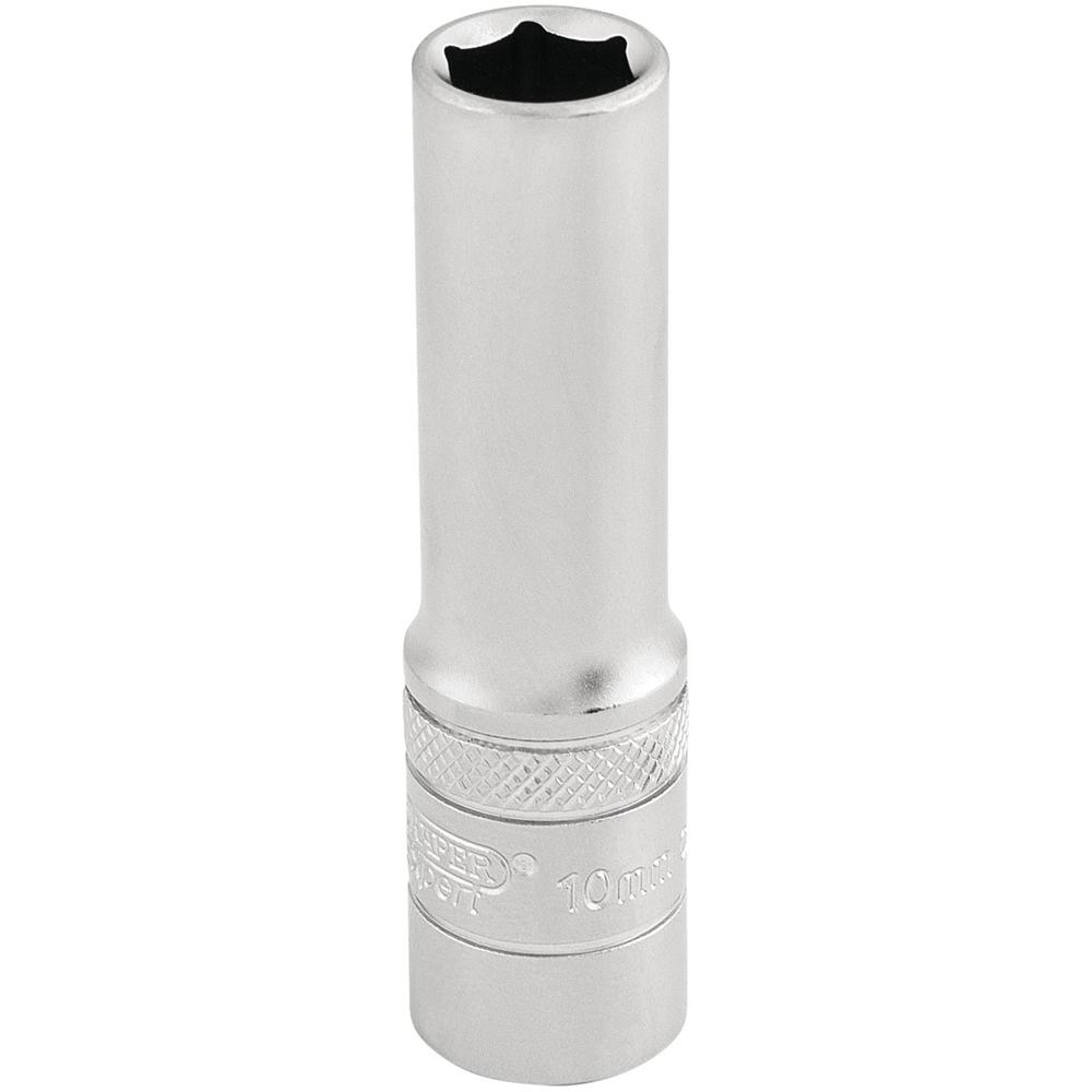 Draper 3/8" Drive Satin Finish Deep Hexagon Socket Metric - 3/8" 10mm ...